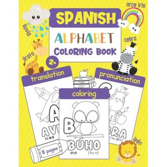 Chatty Parrot | Other | Spanish Alphabet Coloring Book Color Learn The ...